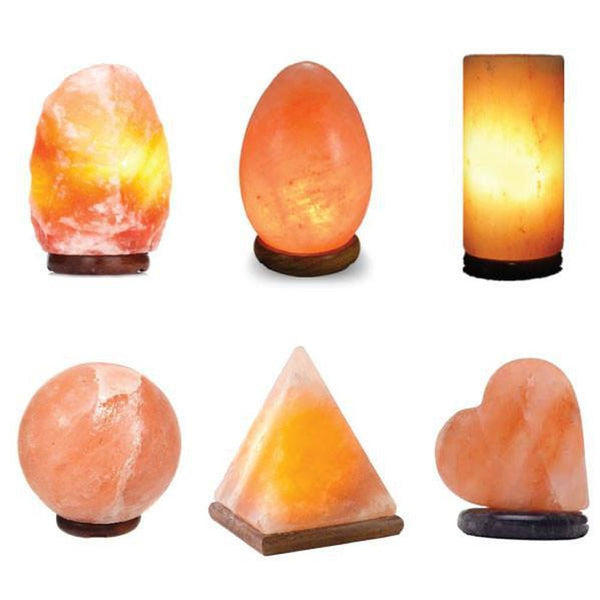 USB Himalayan Pink Rock Salt Lamp - Carved Shape Crystal LED Light ...