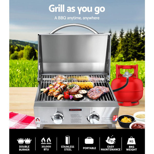 Grillz - Portable 2 Burner Gas BBQ | Fiori - Designed for Everyday ...